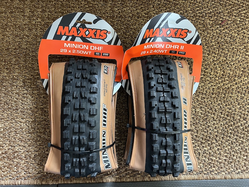 2023 Maxxis Minion DHF & DHR II Tan Wall Tires - BNIB For Sale