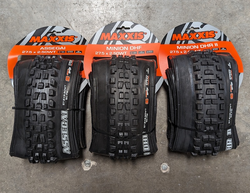 2024 Maxxis Assegai Minion DHF DHR 27.5 DH Casing For Sale