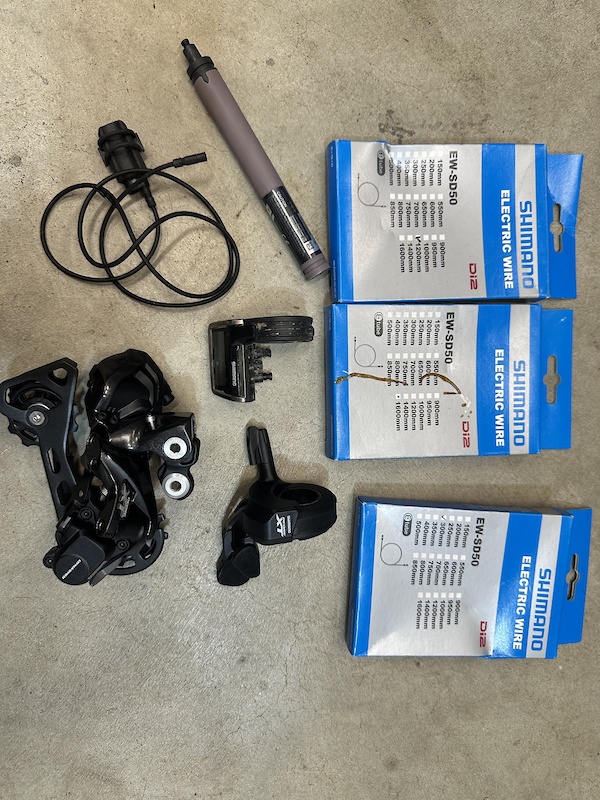Shimano xt di2 shifter rear derailleur set up For Sale