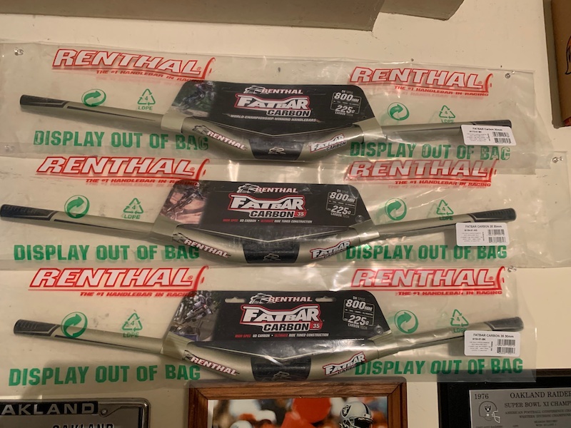 2023 NEW Renthal Fatbar 35 Carbon *GOLD* 30mm rise, 800mm For Sale