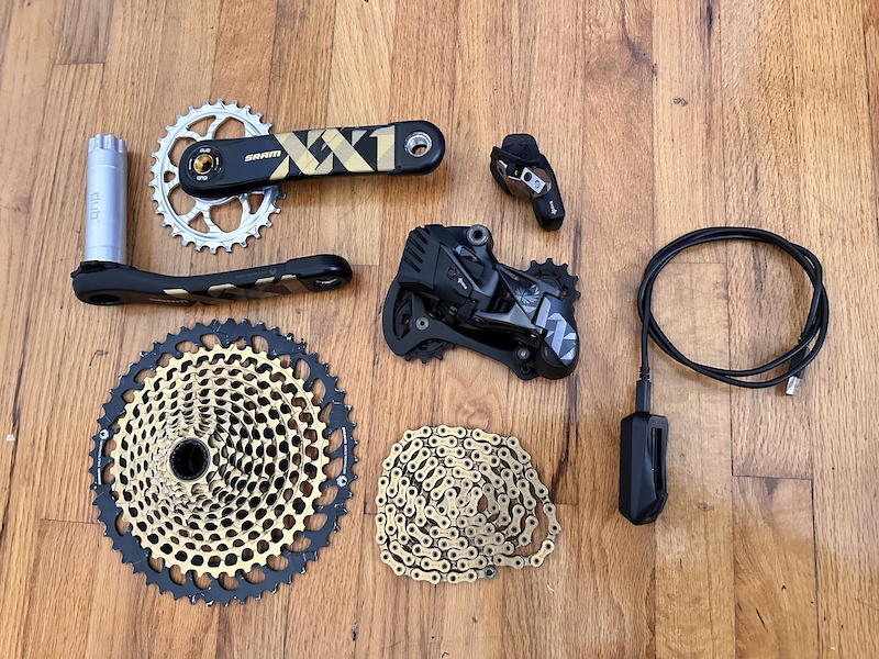 2022 SRAM XX1 AXS Gold Drivetrain For Sale