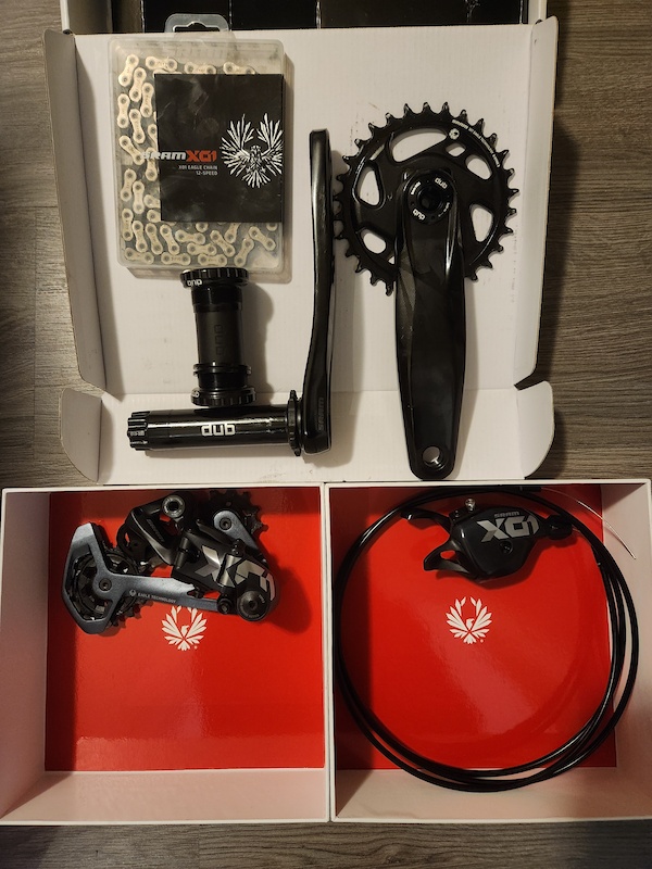 2022 SRAM Eagle 12-speed drivetrain, brakes & wheelset For Sale