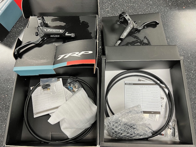 TRP DH-R EVO Brakeset F/R Matte Black For Sale