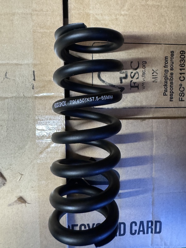 Rockshox Rear shock spring 450lbs 57.5-65mm For Sale