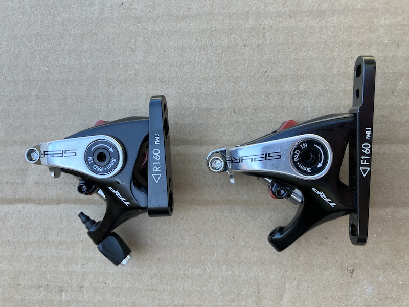 2020 TRP Spyre Disc Brake Caliper Set w/ 160 mm rotors For Sale