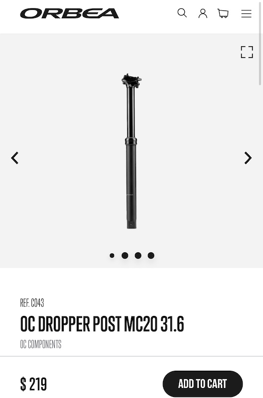 2023 Orbea OC Mountain Control Dropper - Never used For Sale