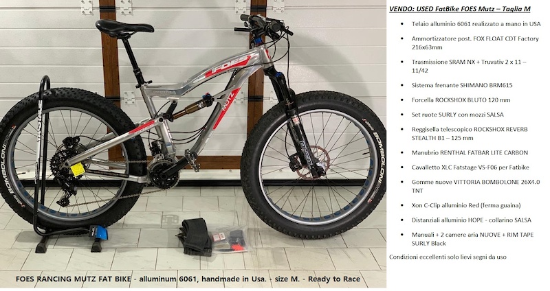 2022 FOES MUTZ RAW - SIZE M For Sale