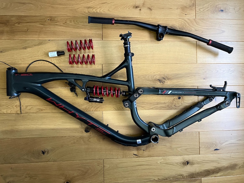 2022 Whyte T-160s v2 frame + dropper + bars + coils For Sale