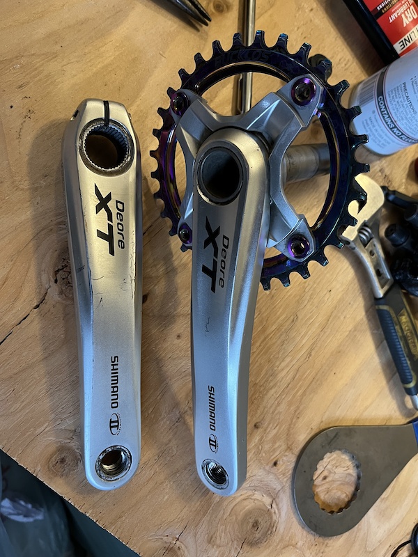 Shimano Deore XT Crank 175mm with chainring For Sale