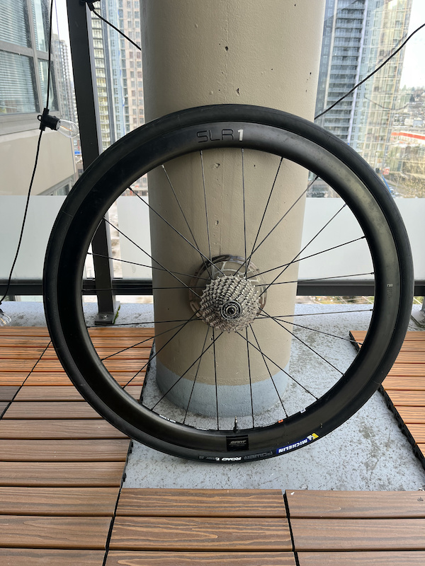 2021 Giant SLR 1 42mm fully set up carbon wheel set For Sale