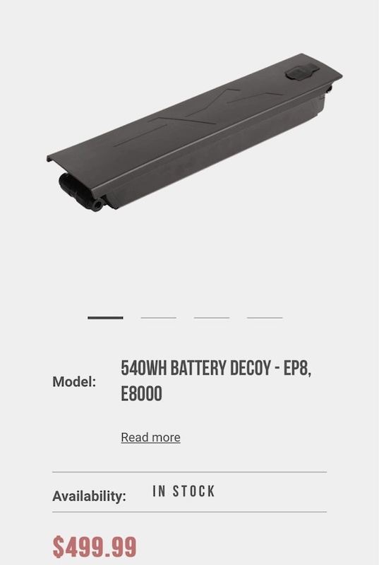2023 YT Decoy 540 Battery For Sale