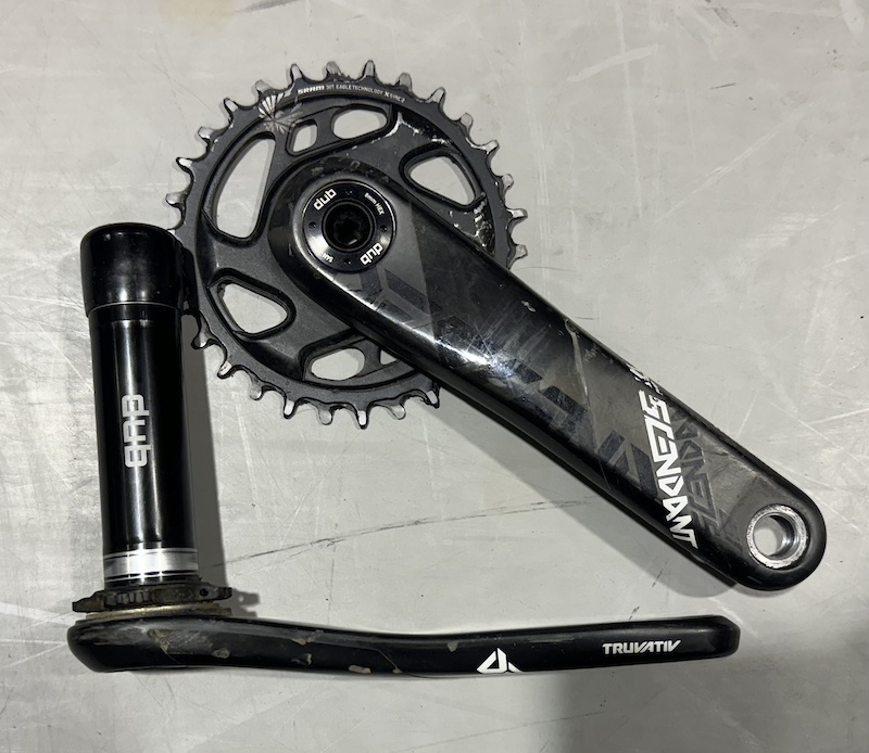 2022 Sram TruVativ Descendant Carbon Dub Crankset 170mm For Sale