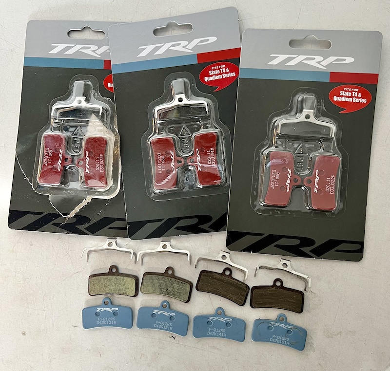 2023 TRP / sram brake pads for 4 piston brakes + brackets For Sale