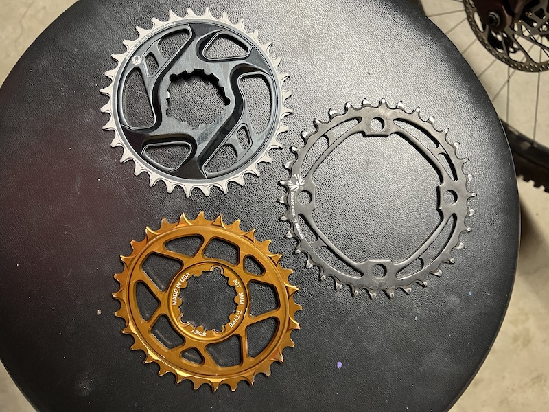 2023 5dev 30t oval + sram 34t and 32t chainrings For Sale