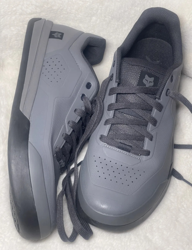 2024 Fox Union Gray Flat pedal MTB shoe 10.5 For Sale