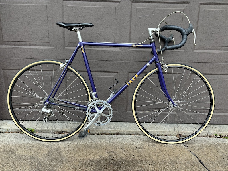 1985 Trek 560 road bike, 57cm, purple For Sale