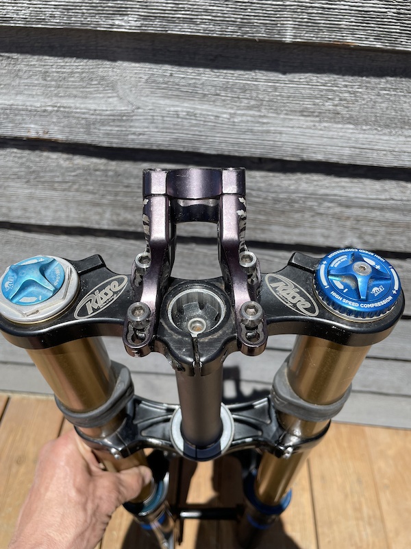 2014 Fox 40 26” Risse Racing top clamp Twenty6 stem For Sale