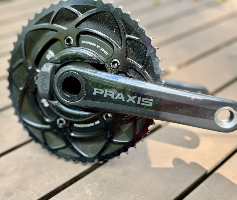 Praxis Zayante Carbon Cranks w/ Power2Max Power Meter For Sale