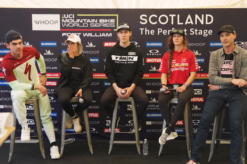 Video: Rider Press Conference from the Fort William DH World Cup 2024 - Pinkbike