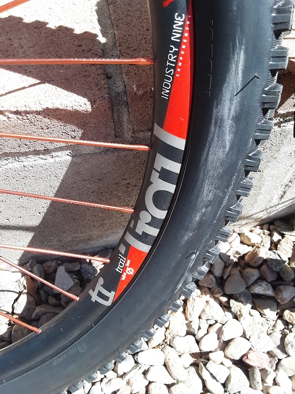 2014 Industre 9 wheelset for lefty, red, Trail i9 rims 27.5 For Sale