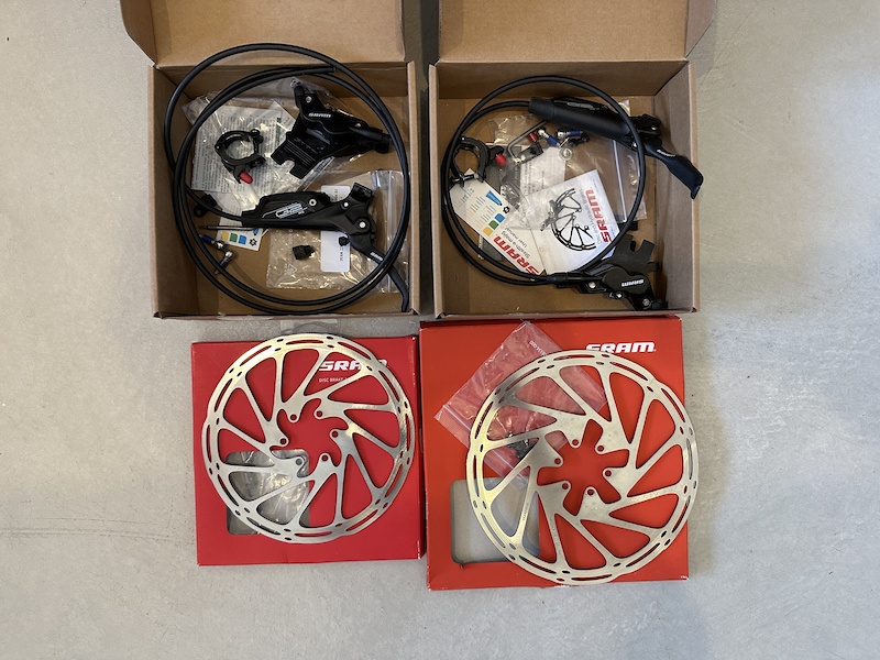 2023 SRAM Guide G2 RS Brake Set, Front and Rear And Rotors For Sale
