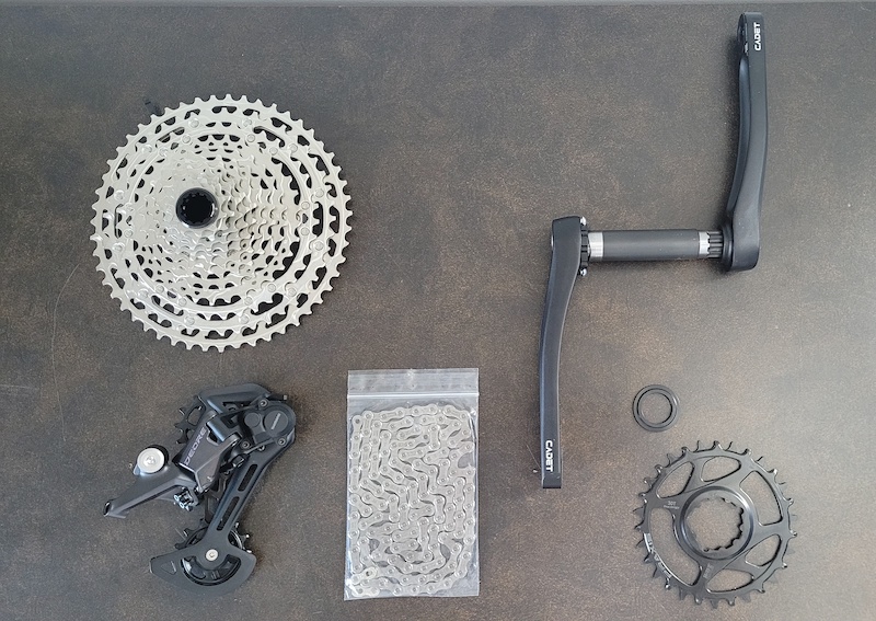 2022 Shimano Deore 12s M6100 groupset w/ Praxis Cadet crank For Sale