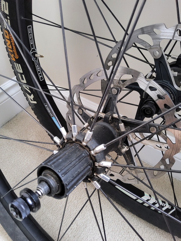 Shimano 26in. MTB Wheels/Tires/Spindle - Excellent! For Sale