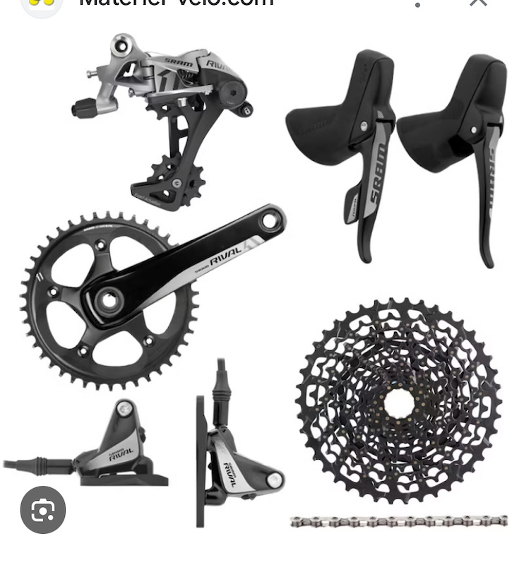 2022 Groupset Sram Rival 1 mécanique For Sale