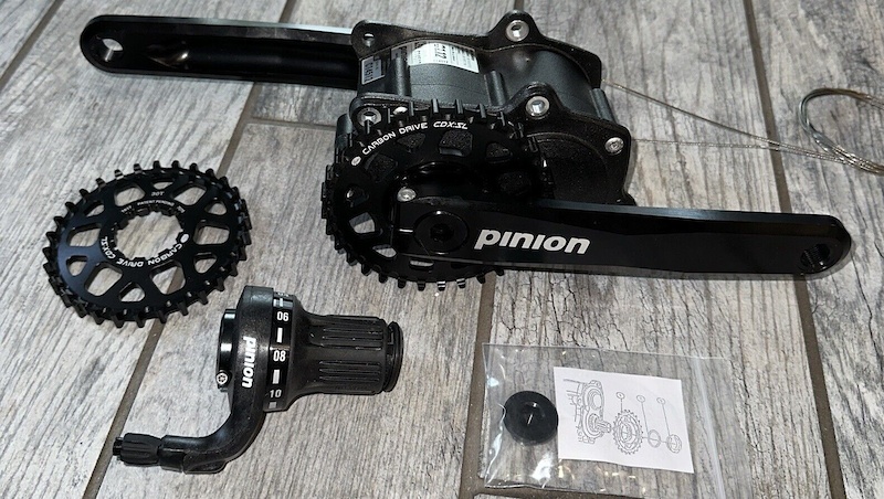 2023 New Pinion C1.12 Gearbox with Shifter + Chainrings For Sale