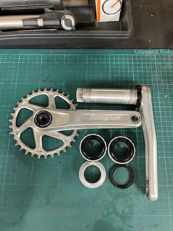 2022 Hope EVO 68/73mm Crankset 170mm - BB Cups For Sale