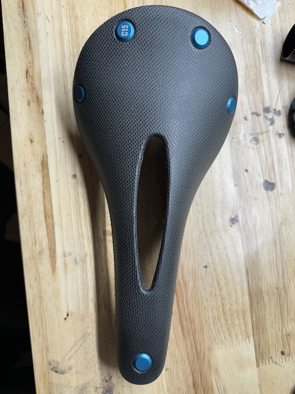 2020 Brooks Limited Edition C15 Carved Grey Turquoise For Sale
