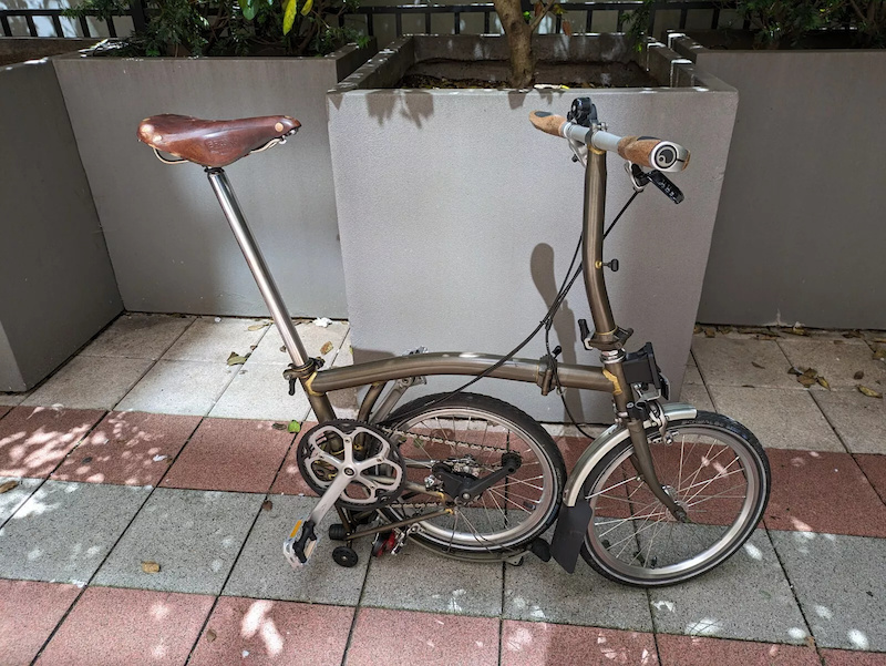 2016 Brompton Raw Lacquer C2L Folding Bike For Sale