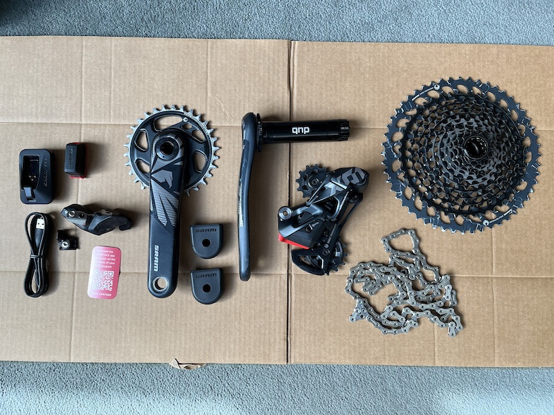 Complete SRAM X01 Eagle AXS drivetrain groupset For Sale
