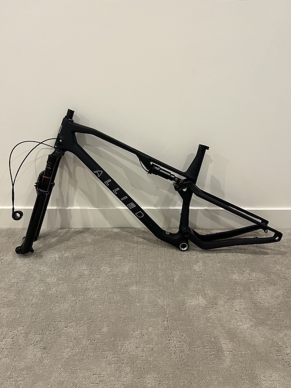 2023 Allied BC40 Frameset - XL, Matte Black/Silver For Sale