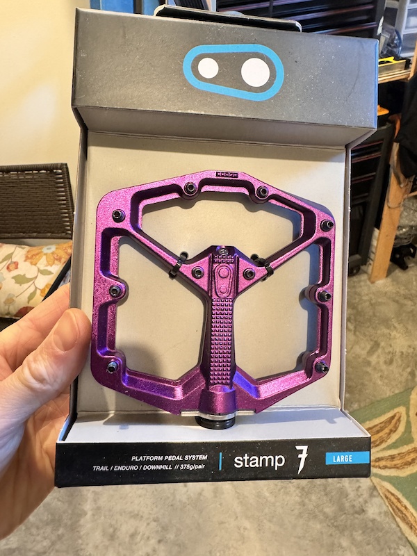 2024 Crankbrothers Stamp 7 Flats pedal Purple*DROP* For Sale