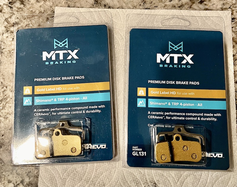 2024 MTX gold pads - TRP/shimano gold label hd For Sale