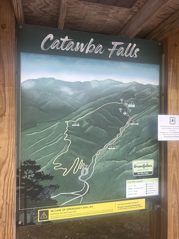 Catawba Falls Trail Hiking Trail - Old Fort, NC