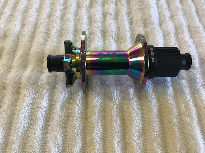 2022 Dt Swiss 240exp oil slick Limited Edition rear hub For Sale