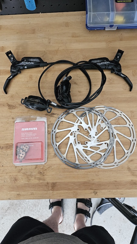 2023 SRAM CODR R BRAKESET 180MM ROTORS For Sale