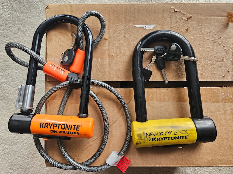 Kryptonite Evolution and FAHGETTABOUDIT Mini Locks For Sale