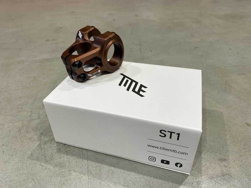 2024 Title MTB ST1 31.8 Stem (Bronze) For Sale