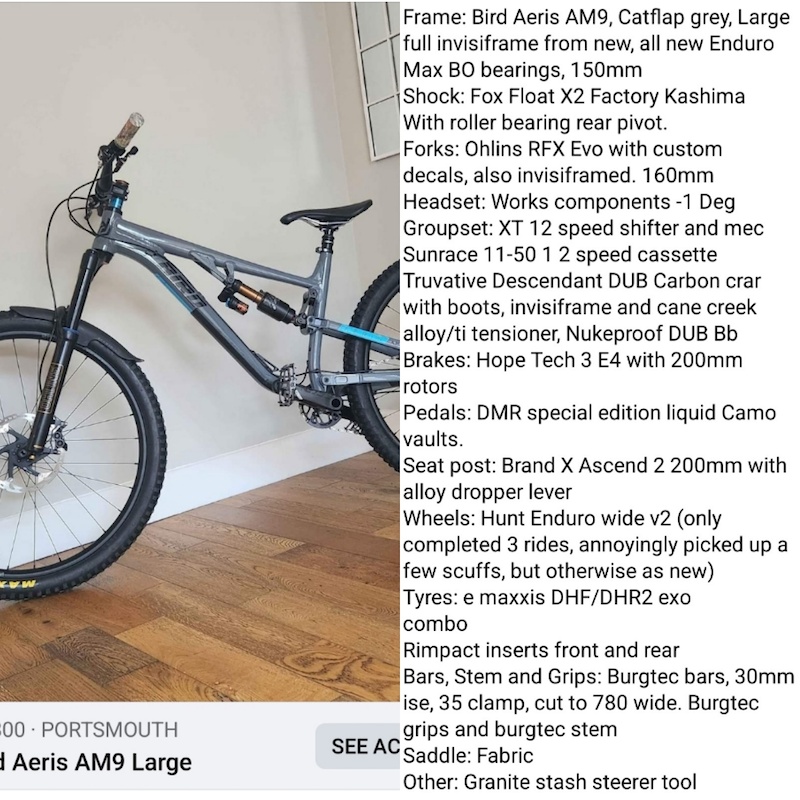 2021 Bird Aeris For Sale
