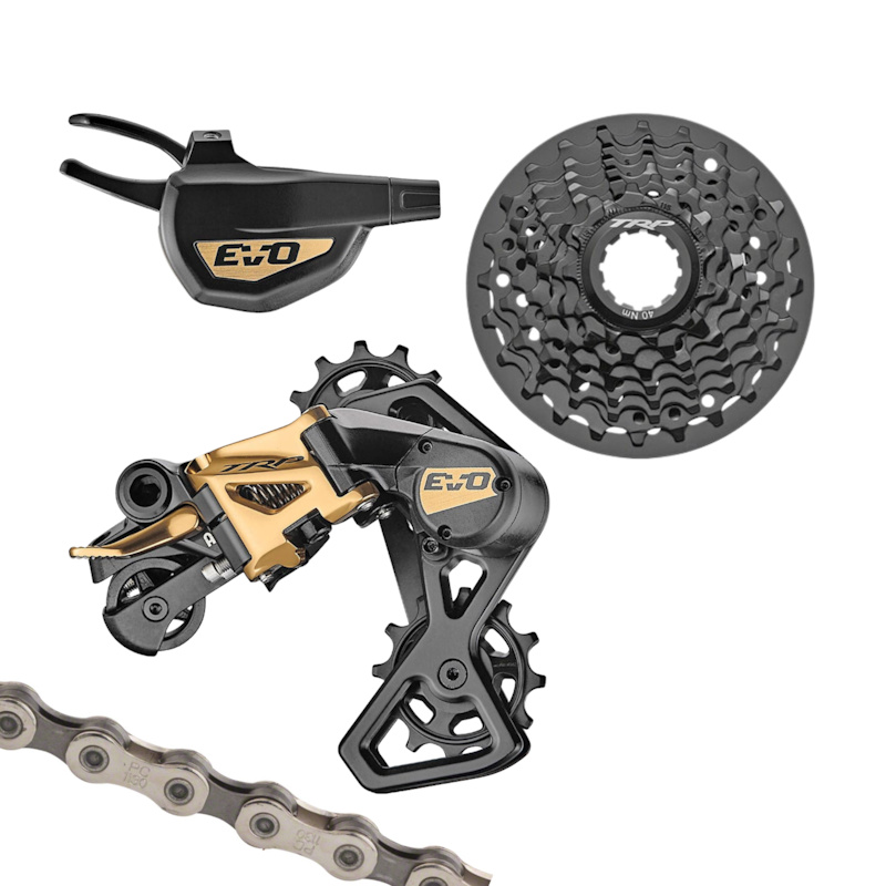 2025 TRP EVO 7 DH Drivetrain Kit Gold For Sale