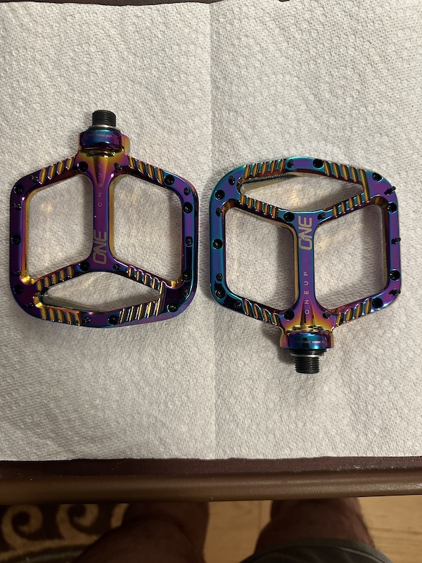 2023 New One Up pedals, oil slick! shipping Included! For Sale