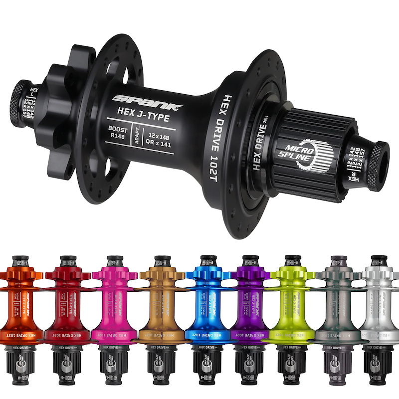 2025 SPANK HEX J-Type Boost 148 Rear Hubs, All Colors For Sale