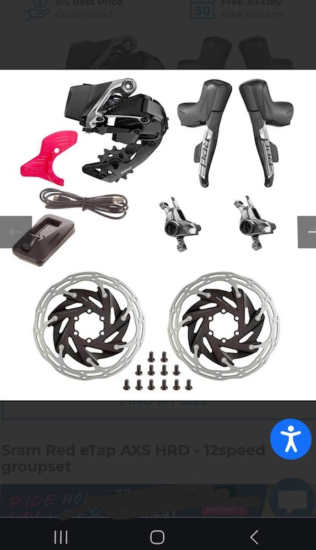 2024 SRAM Red eTap AXS HRD 12 speed group set For Sale