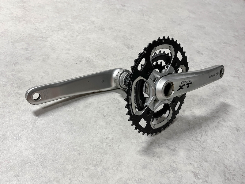 2008 Shimano XT M770 + BB 175mm for 73mm threaded BSA For Sale