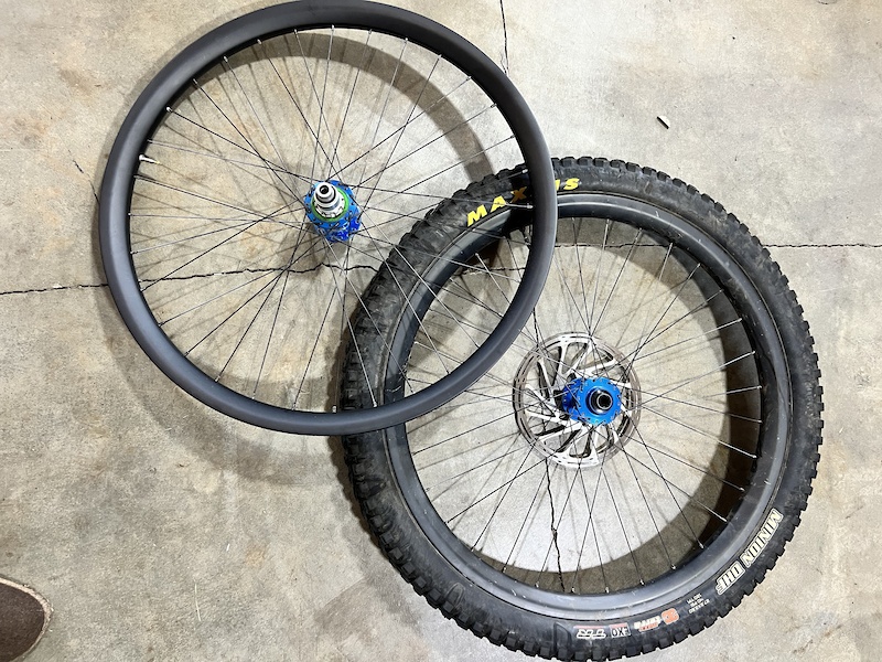 2022 Hope Pro Hubs laced to Derby Carbon rims. For Sale