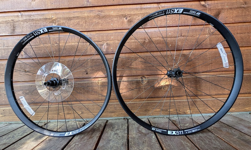 2024 NEW! DT Swiss EX511 Mullet Wheelset, 370LN Disc Hubs For Sale