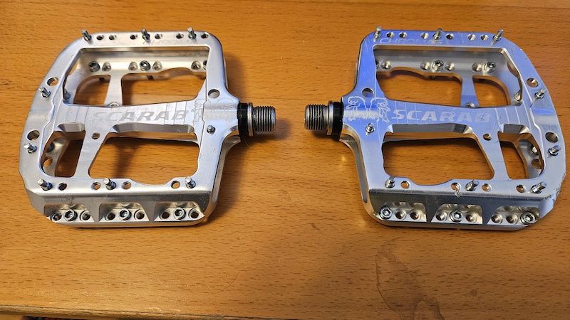 2024 Chromag Scarab flat pedals, chrome silver For Sale
